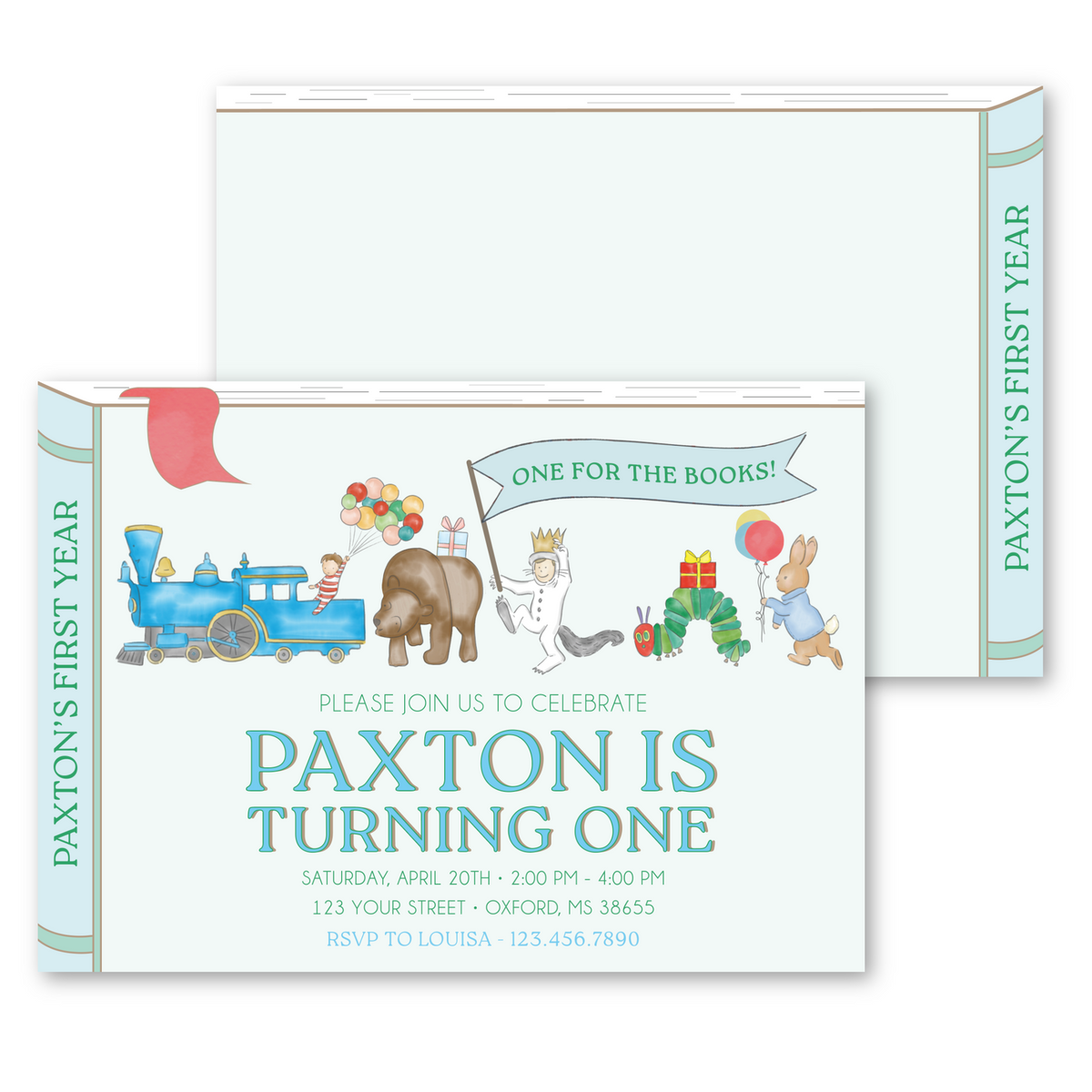 Story Book Birthday Invitations– courtneystonedesigns
