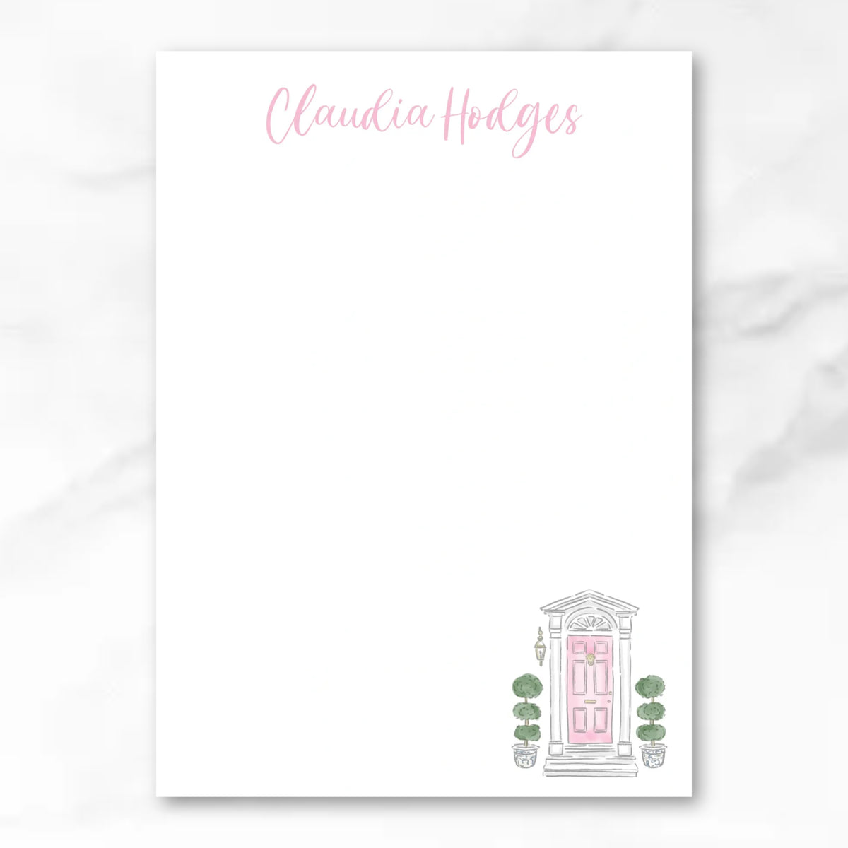 CHS Iconic Pink Door Notepad– courtneystonedesigns